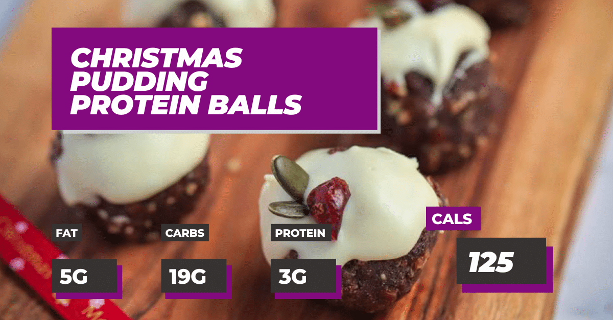 Christmas Pudding Protein Balls - Macros Inc