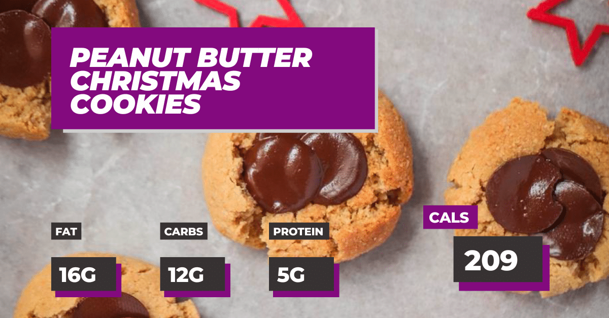 Peanut Butter Christmas Cookies - Macros Inc