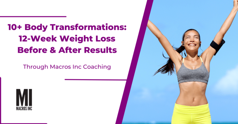 Our Client's 12 Week Weight Loss Before and After Stories - Macros Inc