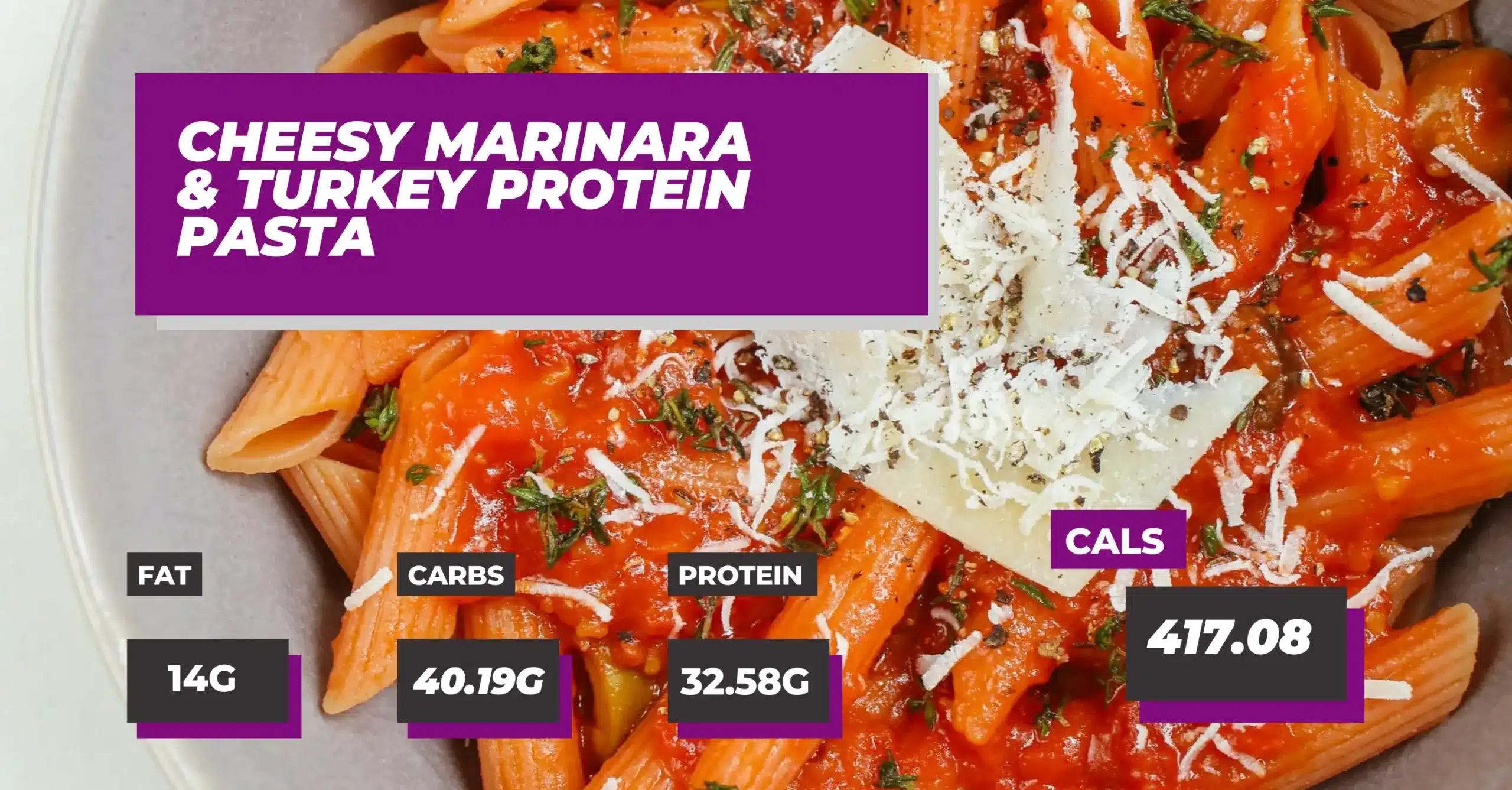 Cheesy Marinara & Turkey Protein Pasta - Macros Inc