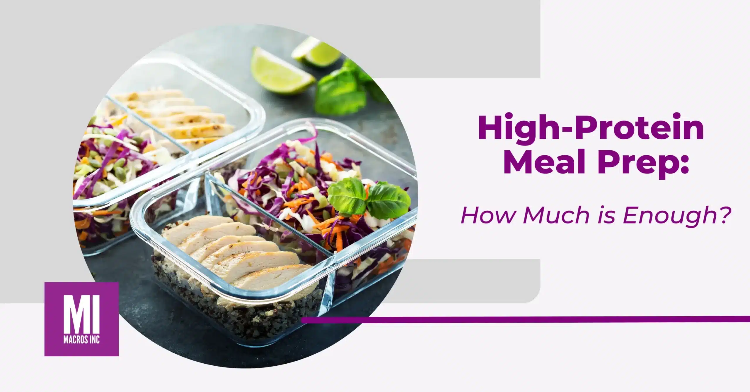 High-Protein Meal Prep: How Much Is Enough? - Macros Inc