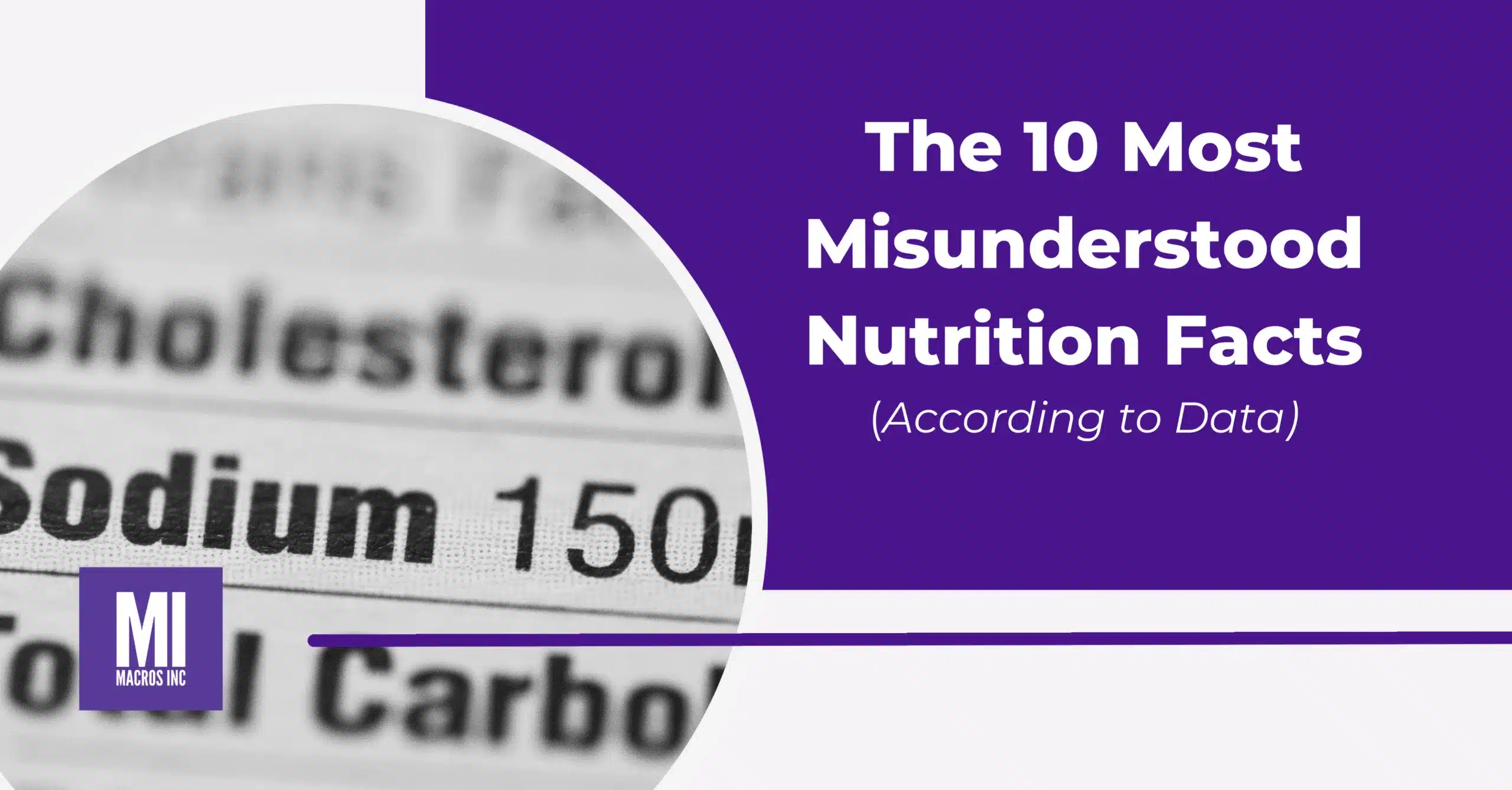 The 10 Most Misunderstood Nutrition Facts (According to Data) - Macros Inc